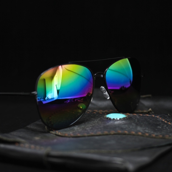 Jenna Jameson | Accessories | Strong And Sexy Black Rainbow Aviators ...